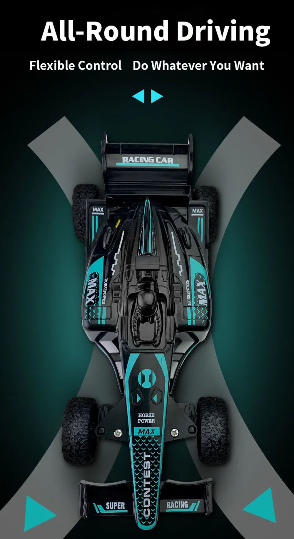 RC F1 Racing Car Kids Remote Control Formula One Racing Christmas Toy ...