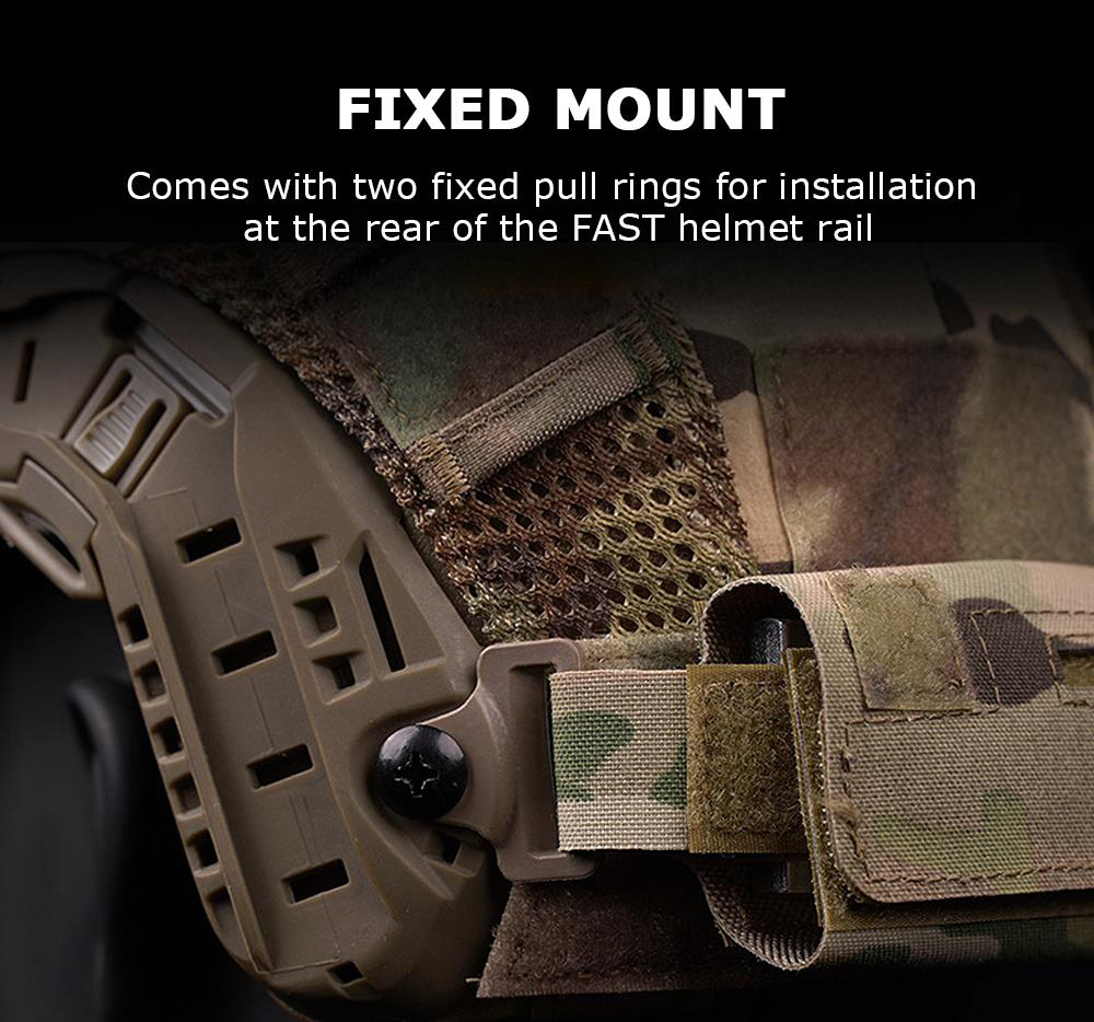 SINAIRSOFT Tactical Helmet Rear Counterweight Pouch NVG Balancing ...