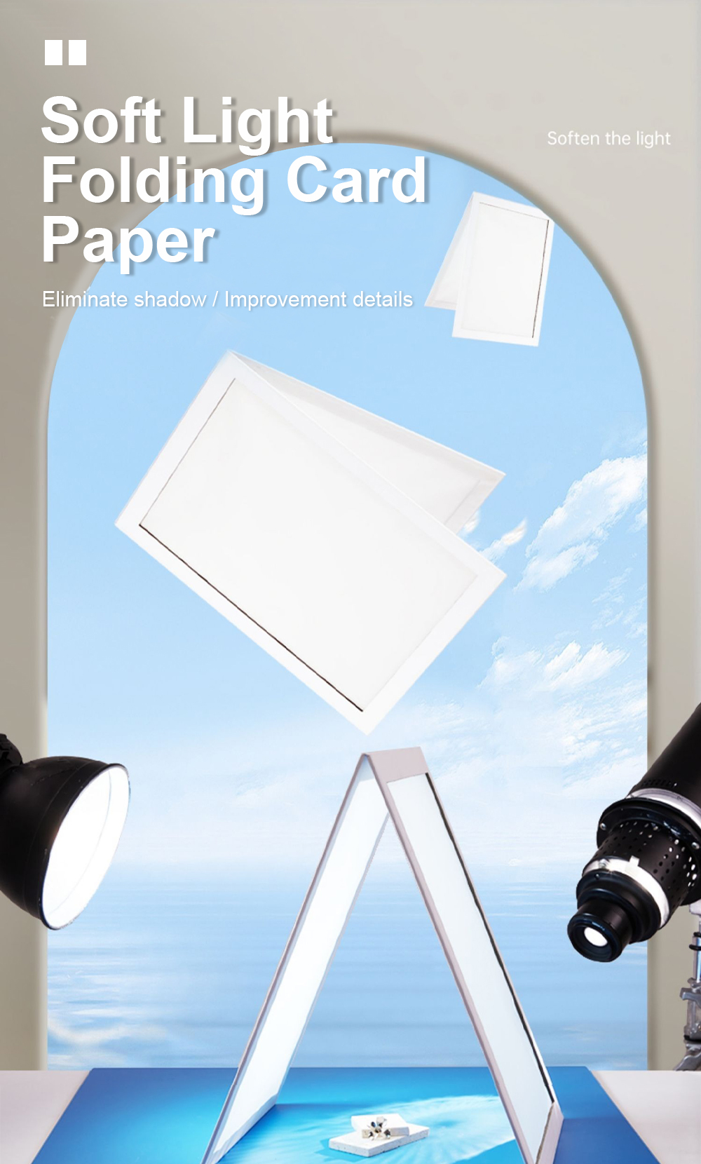 Photography Desktop Soft Diffusion Board Thickened A3 Cardboard ...