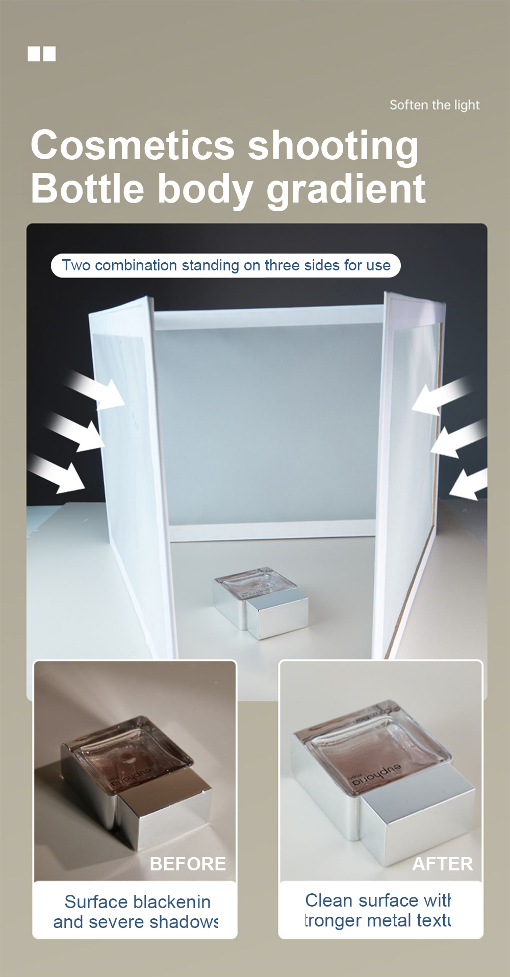 Photography Desktop Soft Diffusion Board Thickened A3 Cardboard ...