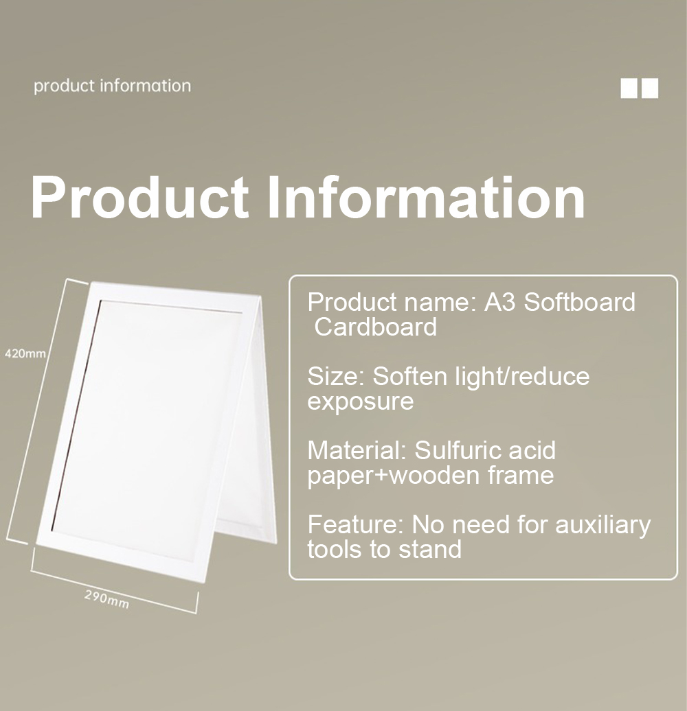 Photography Desktop Soft Diffusion Board Thickened A3 Cardboard ...