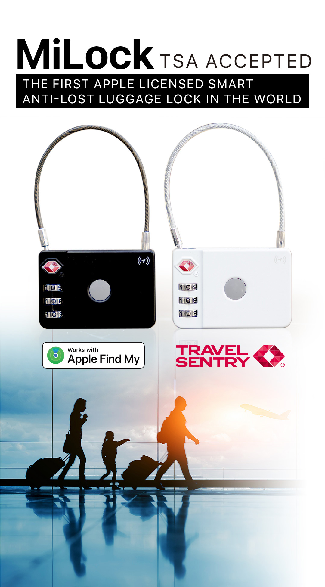 MiLi MiLock Bluetooth GPS Smart Anti-Loss Luggage Lock For iOS | Shopee ...