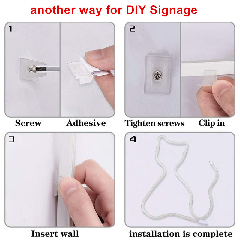 5 Pcs Fastener Clips Buckle for 5V 12V Neon RGB led strip / 110V 220V ...