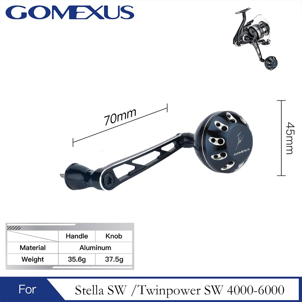 Gomexus Power Reel Handle 70mm Wsed For Shimano stradic SW saragosa ...