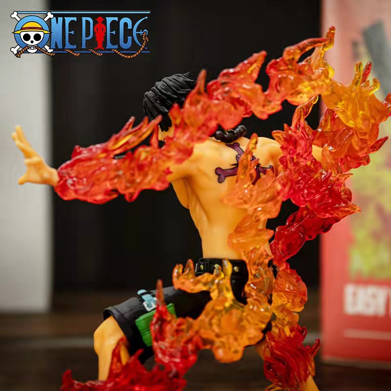 17cm One Piece Fire Fist Ace Action Figure Collectible Anime Character ...
