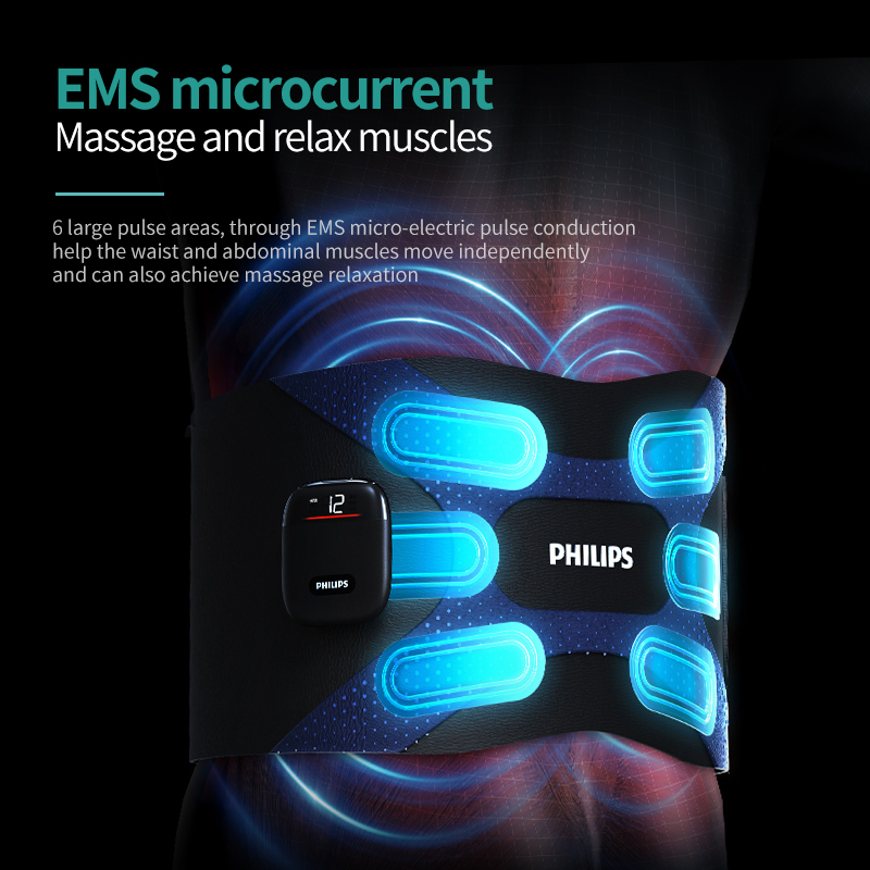 Philips Slimming Exercise Belt Waist Trainer Massager EMS Heated bekung ...