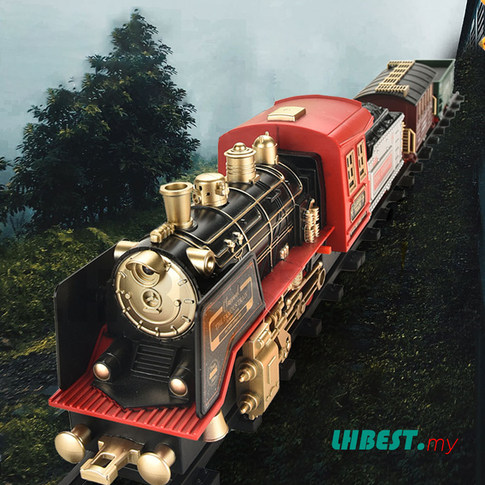 Remote Control Electric Classical Steam Train Set Vehicles Christmas ...