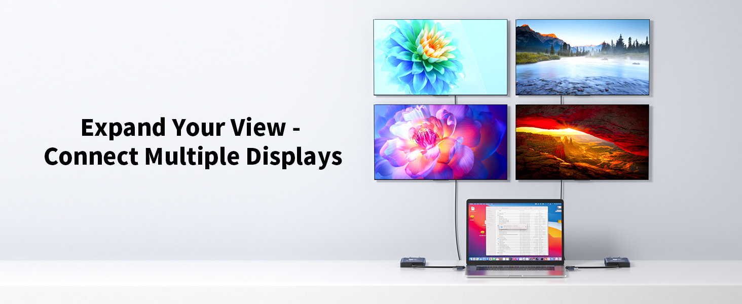 ACASIS 6-IN-1 Displaylink Docking Extended Mirror Mode Three Screen ...