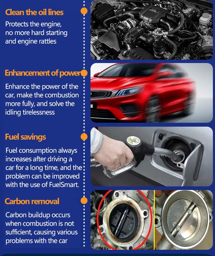 Premium Gold Bottle ENGINE CLEANER Fuel Treasure Fuel Addictive（1pcs ...