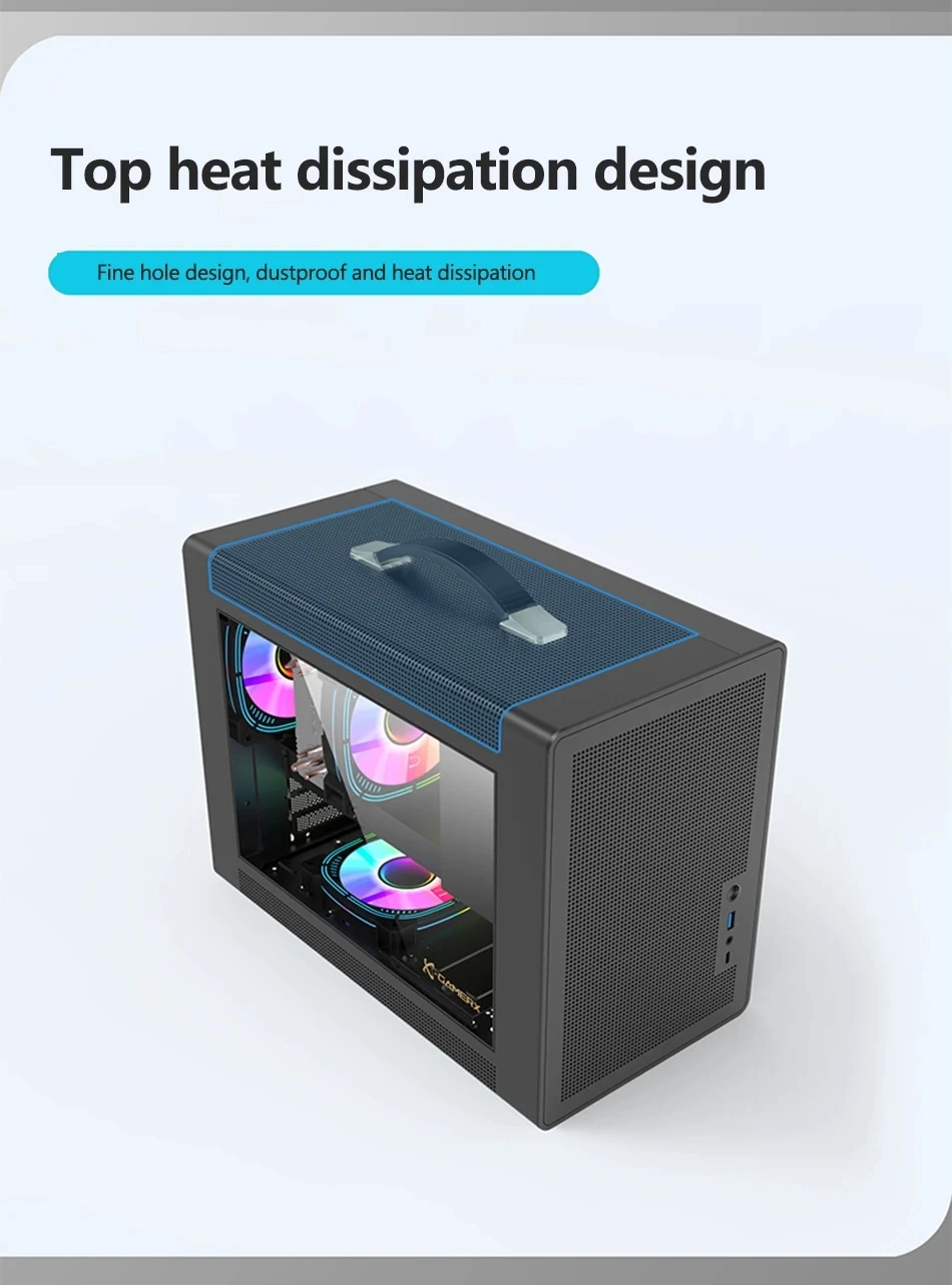 Power Train P60 Portable Case Portable MATX Main Board Type-C Desktop ...