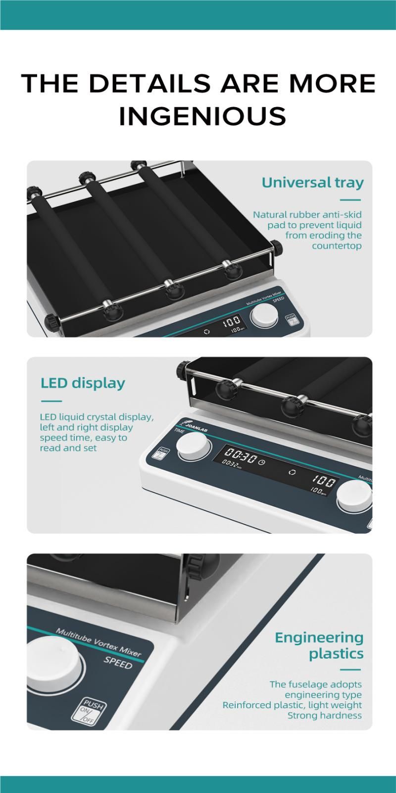 JOANLAB Shaker Lab Multi-purpose Horizontal Swing Oscillator Adjustable Speed Lab Orbital Shaker ...