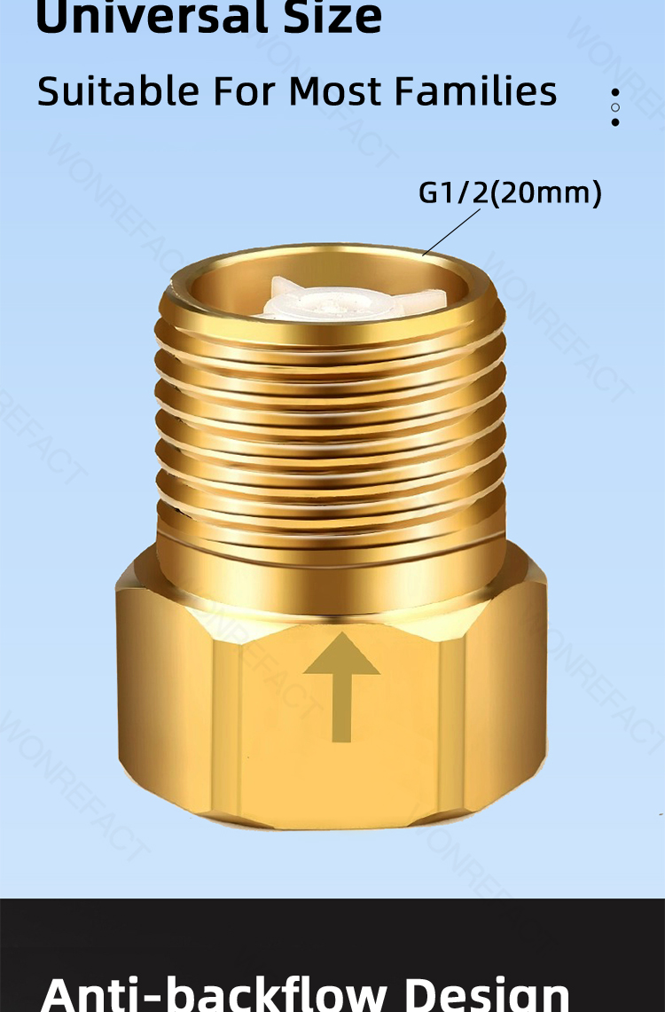Toilet Check Valve Brass One-way Anti-dirty Water Return Valve Toilet ...