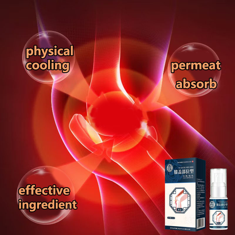 Knee Pain Relieve Joint Ache Cold Compress Gel Spray Relieve Swelling ...