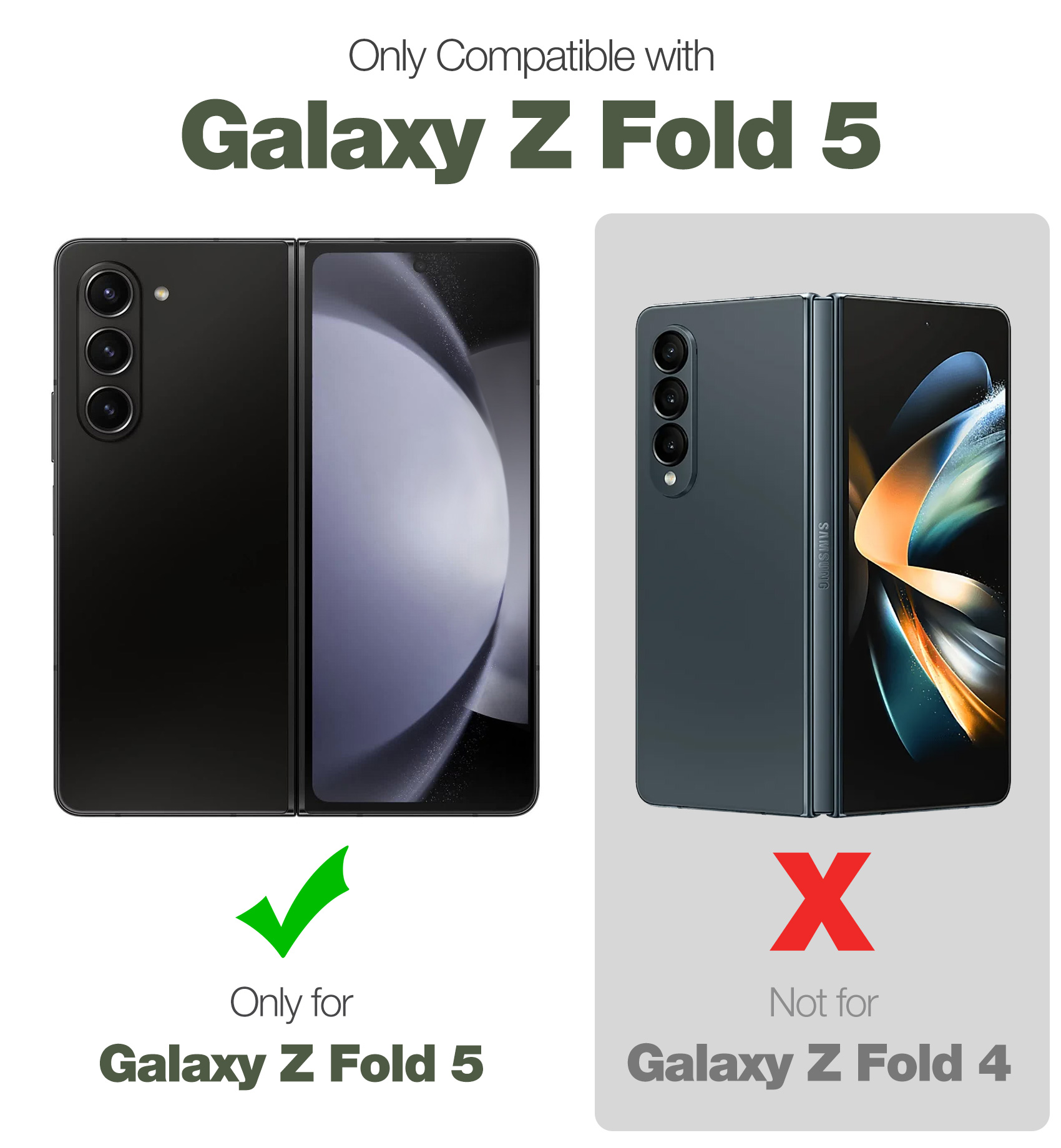 Dexnor Full Body Case for Samsung Galaxy Z Fold 5 5G with S Pen Slot ...