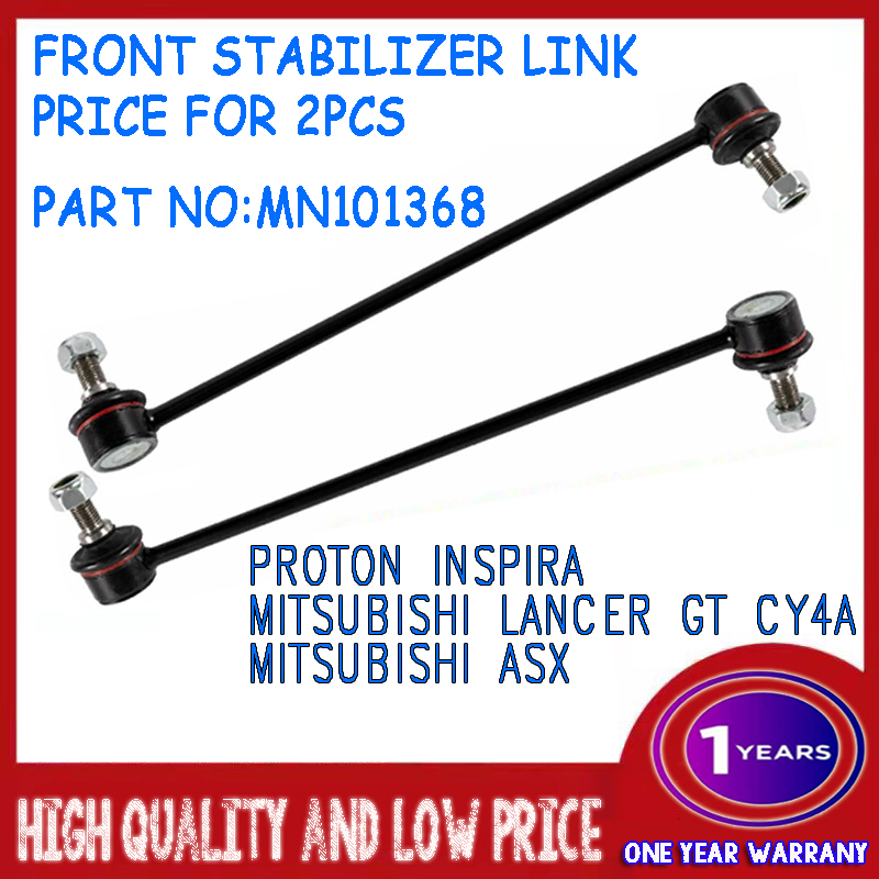 (2PCS) Mitsubishi Absorber Stabilizer Link Front Depan MN101368 Inspira ...