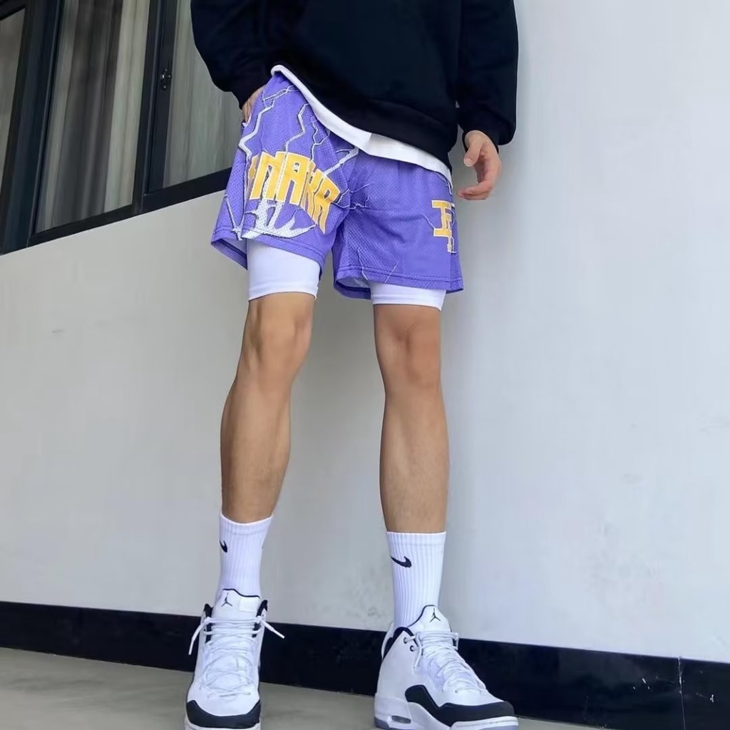 [7 Colors] Men's Mesh Shorts Basketball Shorts Basketball Pants ...