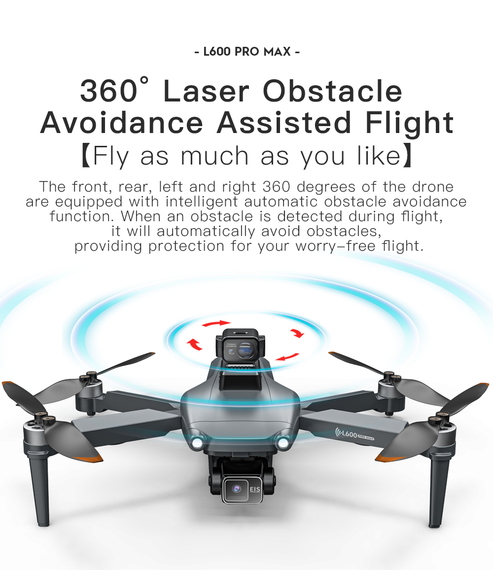 3KM Distance Professional Drone New LYZRC L600 PRO MAX EIS 4K HD Dual ...