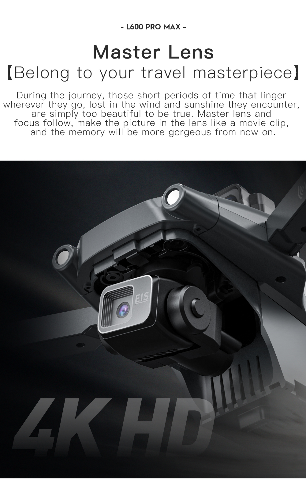 3KM Distance Professional Drone New LYZRC L600 PRO MAX EIS 4K HD Dual ...