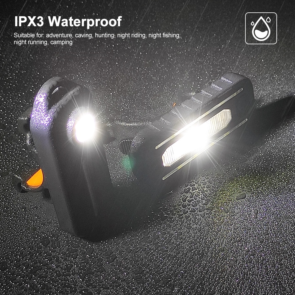 LED Red Blue Shoulder Police Light with Clip USB Charging Flashing ...