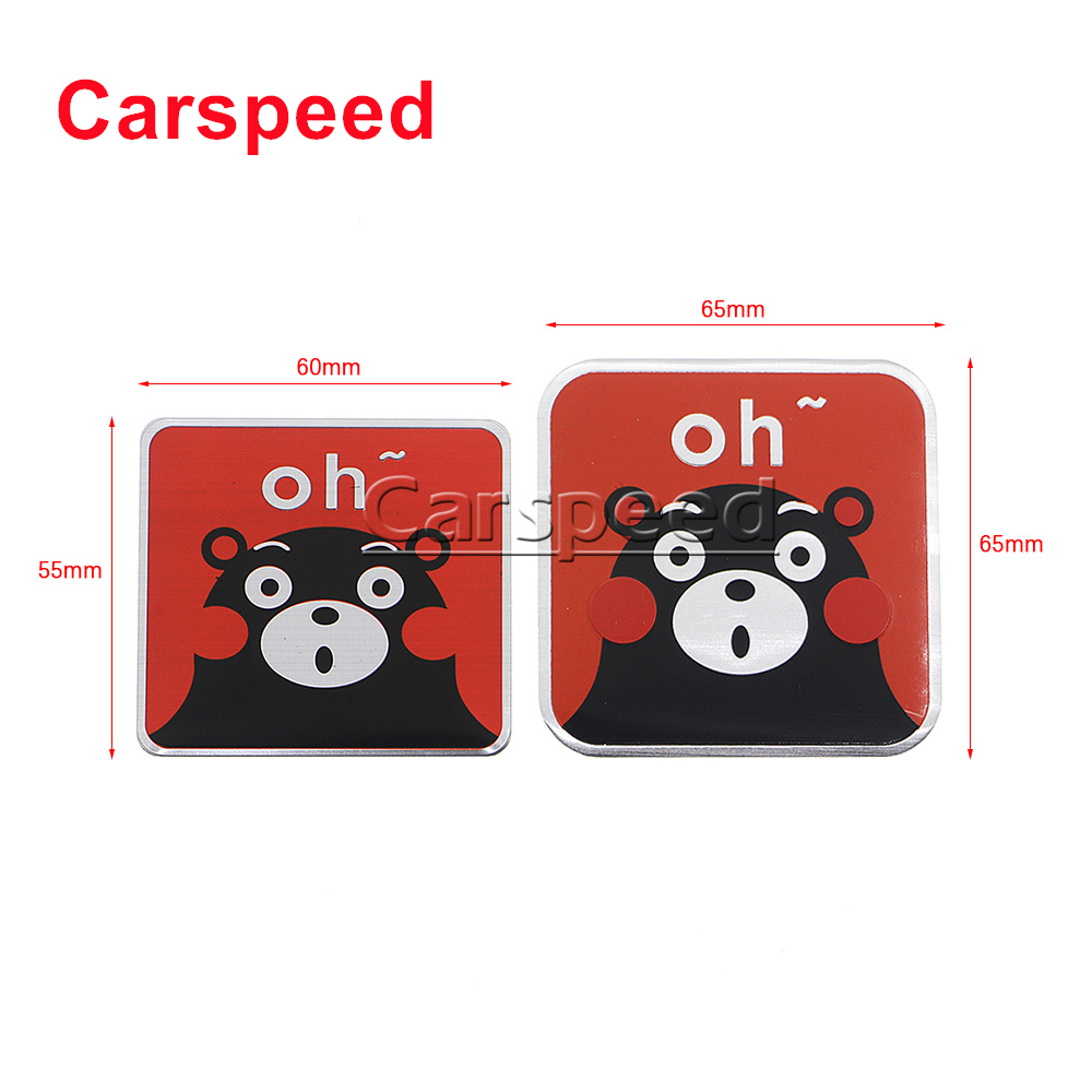 Kumamon 3D Metal Car Sticker Cartoon Emblem Badge Car Trunk 1Pcs ...