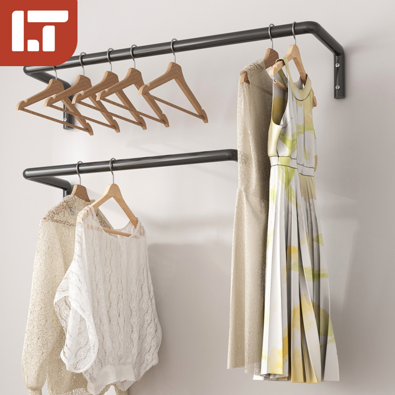 Clothes Rack 120cm Hanging Clothes Rack Penyangkut Baju Dinding Clothes ...
