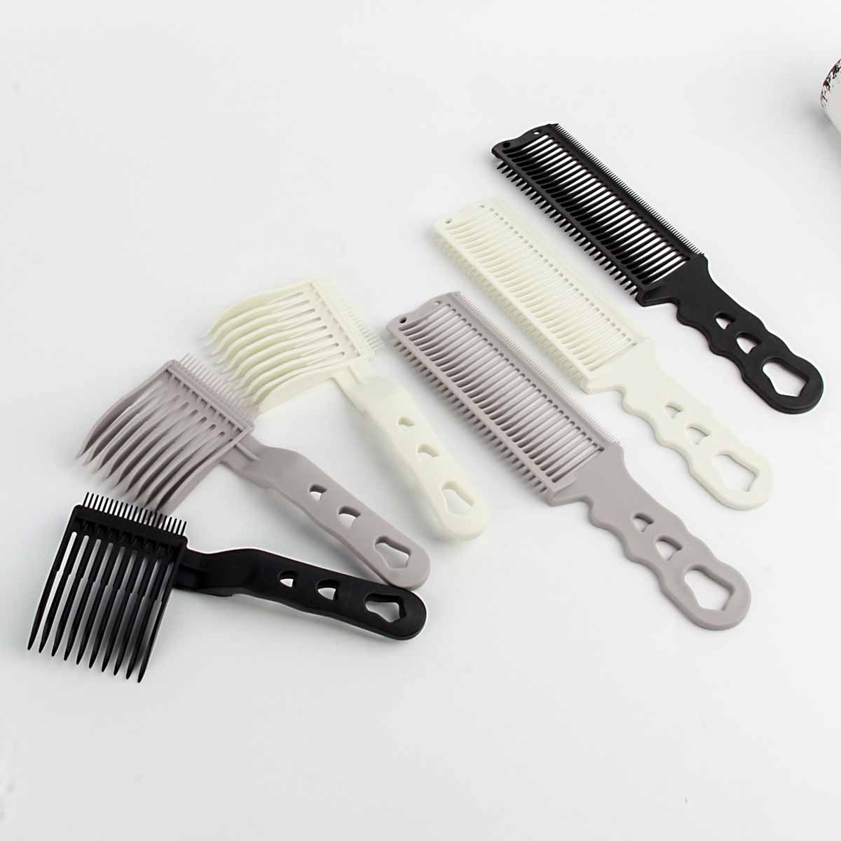 New Fade Comb Upgrade Barber Flat Top Hair Cut Combs Men's Arc Design ...