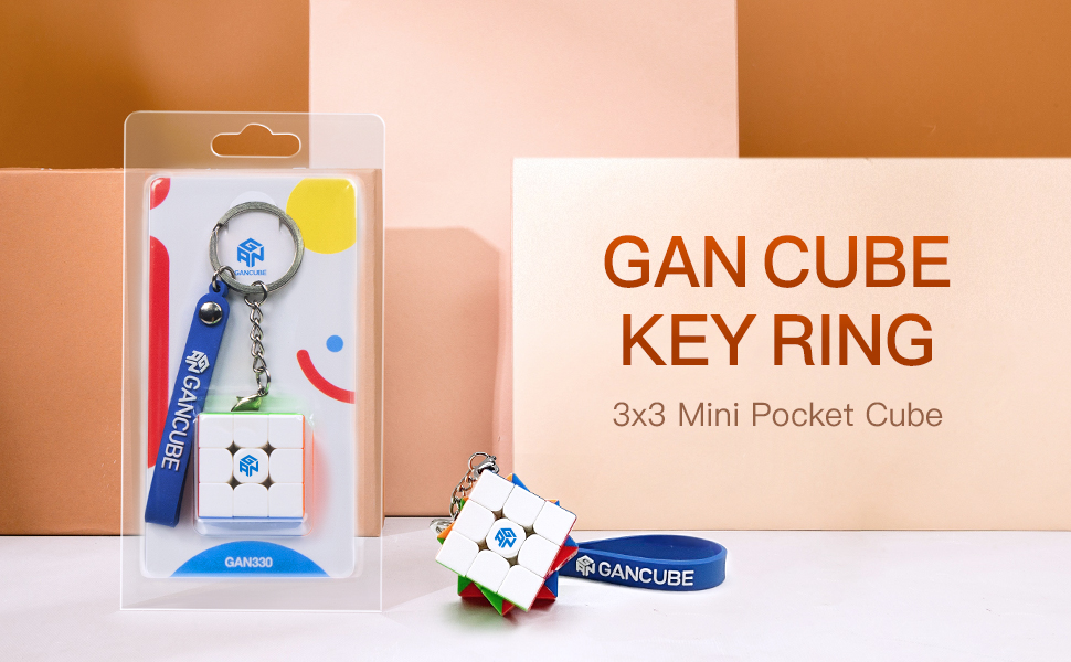 GAN 330 Cube Key Ring 3x3 Speed Cube Keychains Gan Mini Cube Toys Gift ...