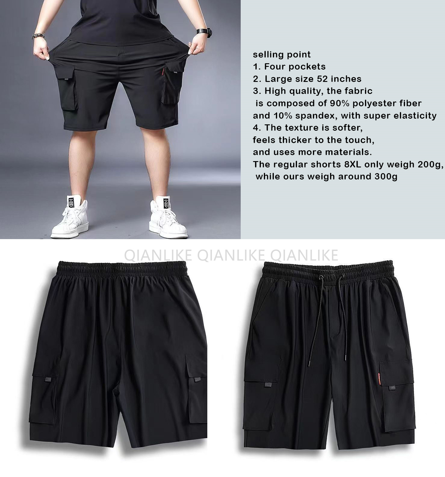 【Local Delivery,2XL-8XL】stretchable Plus Size Pants For Men oversize ...