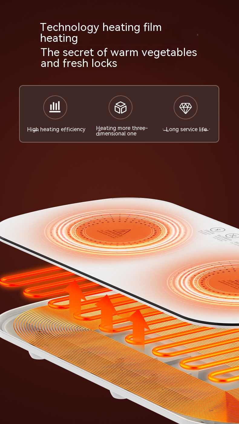Home quick heating warm cutting board multi-functional table insulation ...