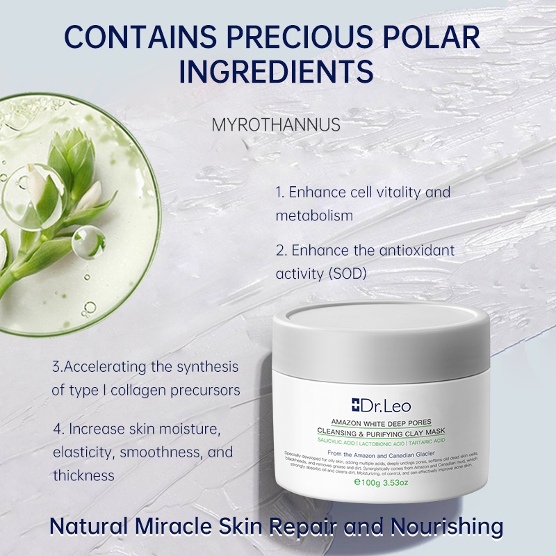 [Buy 1 Take 1]Dr.Leo Blackhead Removal White Clay Mask Deep Pores ...