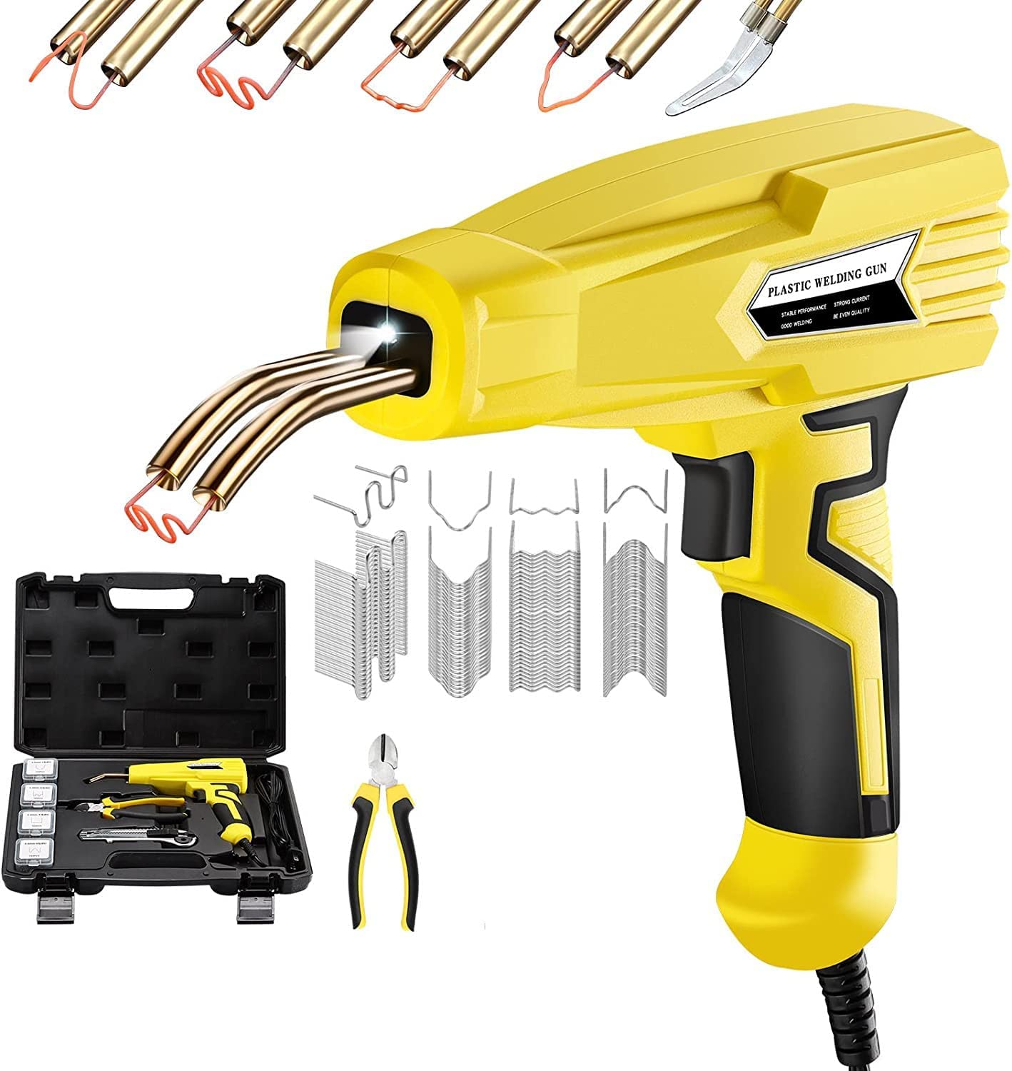 100W Plastic Welding Kit – Quick-Heating Plastic Welder Gun with 4 ...