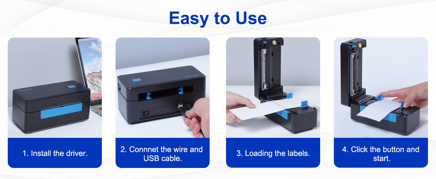 CLABEL A6 WirelessThermal Printer Waybill Printer 428S Bluetooth AWB ...