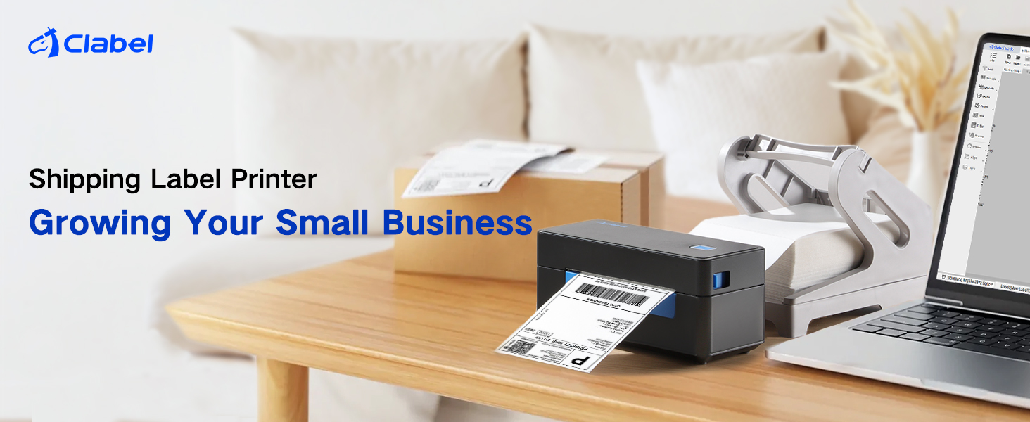 CLABEL A6 WirelessThermal Printer Waybill Printer 428S Bluetooth AWB ...