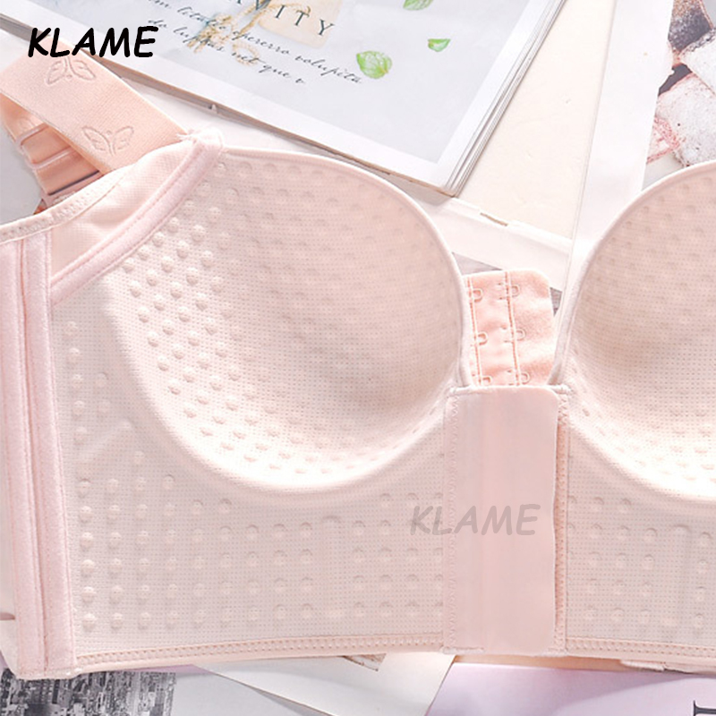 KLAME 34-50 CDE Plus Size Bra Adjustable Sexy Deep V-neck Bralette ...