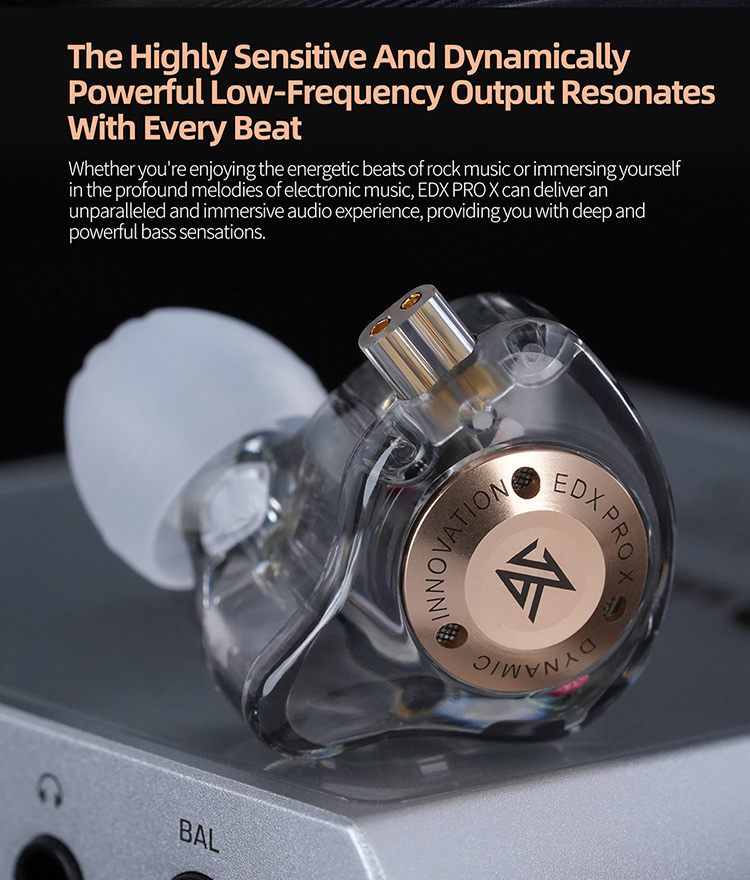 KZ EDX PRO X Earbuds Dynamic Drive Earphone HIFI Bass Earbud Sport ...