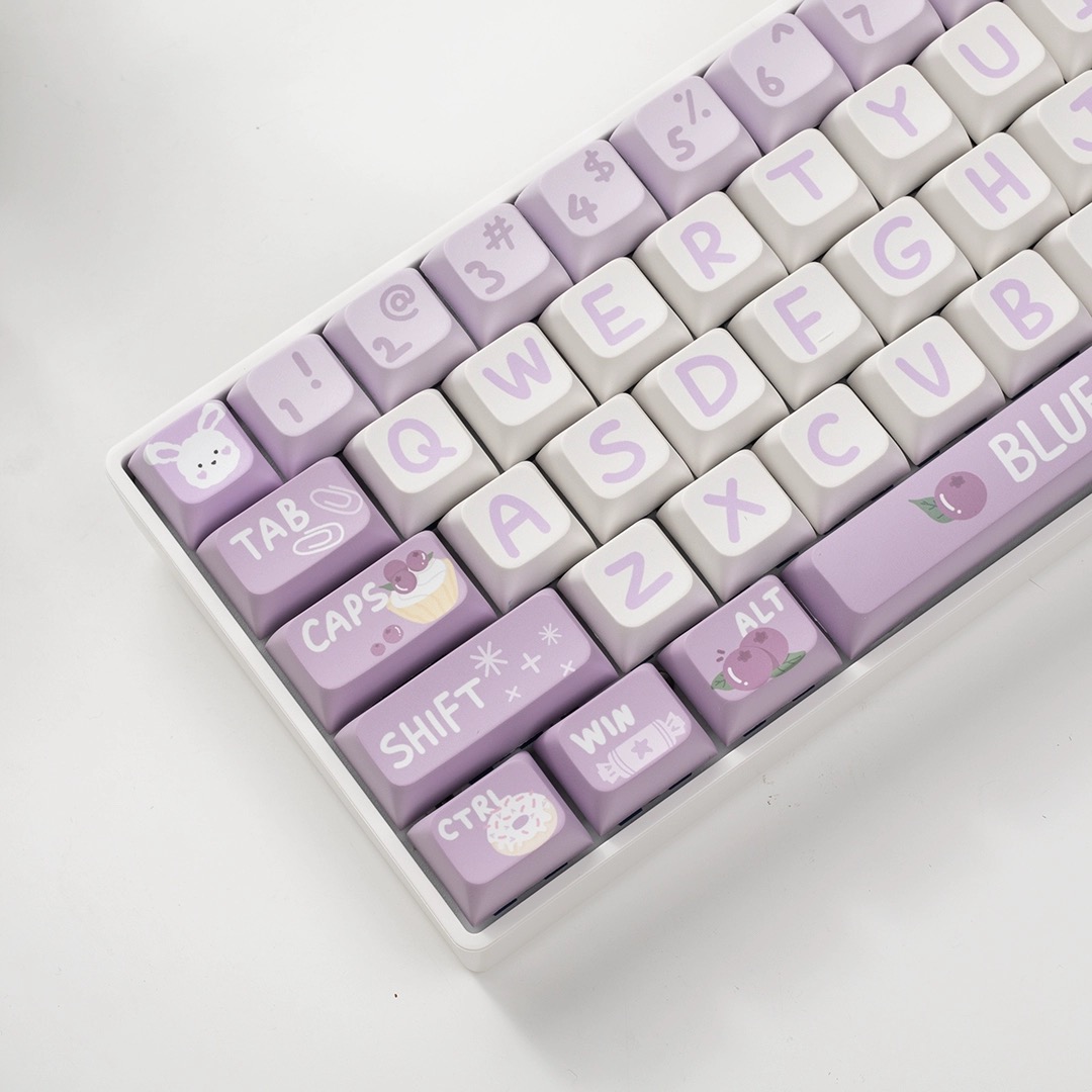 PBT material Honey Peach MOA XDA height Gradient Round keycap Christmas ...