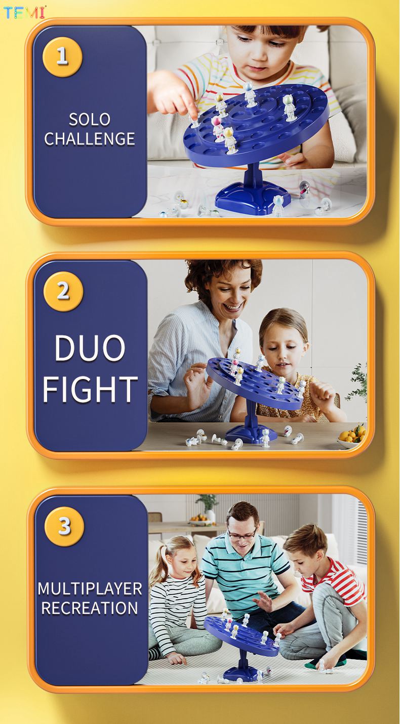 TEMI Balancing Board Puzzle For Kids astronaut Balance Tree Game Parent ...