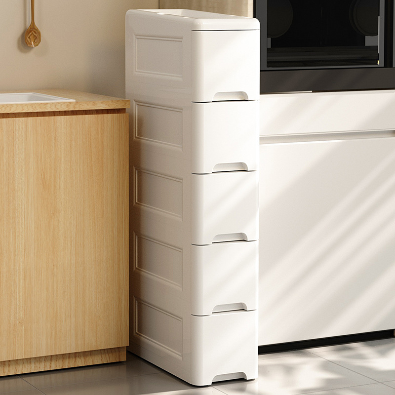 IKEA Slim Plastic Storage Drawer Cabinet WIth Wheel Rak Tudung Bertutup ...