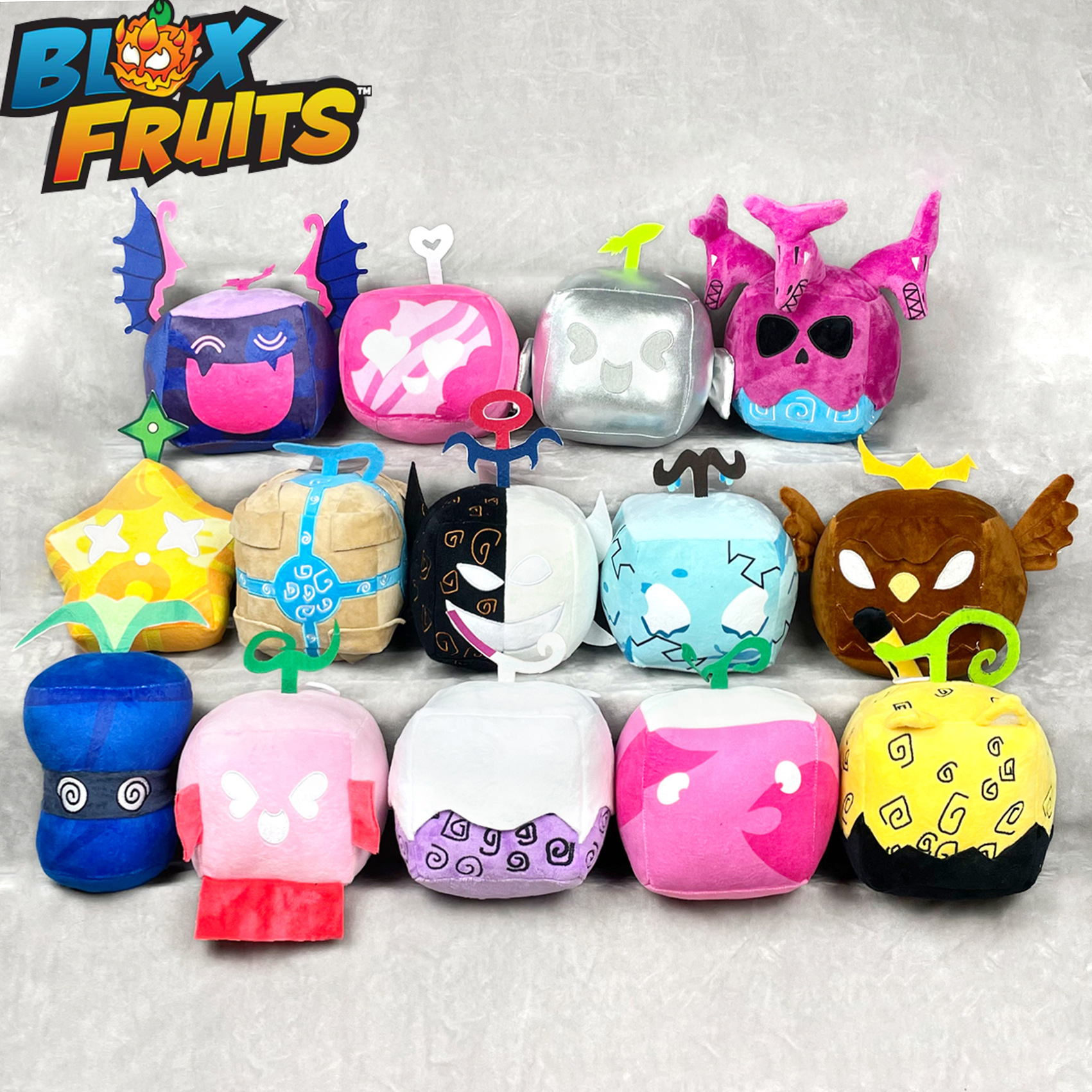 【In Stock】Roblox Blox Fruit Plushie Toy Spirit Dragon Control bloxfruit Cartoon Adventure Soft ...
