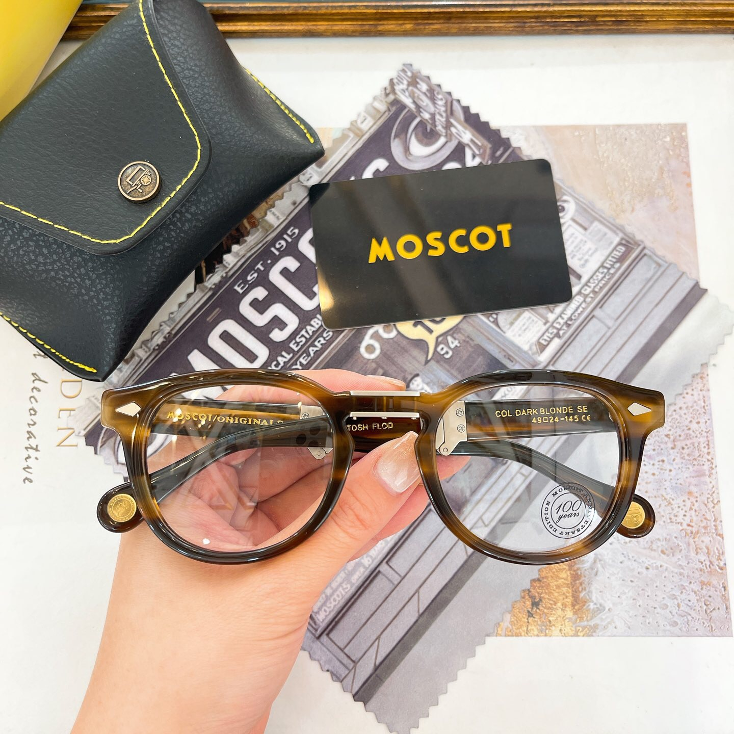 [High Quality] MOSCOT Glasses LEMTOSH FLOD Folding Temple Frame Retro ...