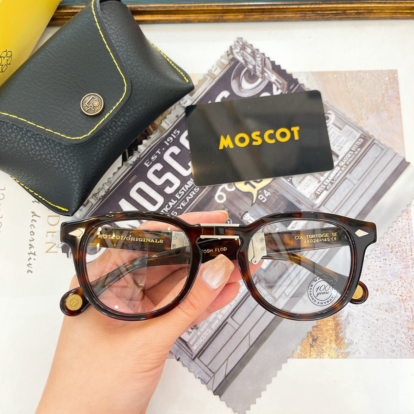 [High Quality] MOSCOT Glasses LEMTOSH FLOD Folding Temple Frame Retro ...