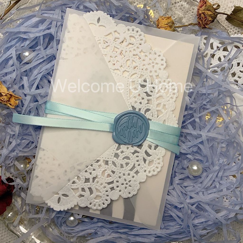 🔥A5 6 7 Wedding Card Envelope Greeting Card Clear Envelope Vellum Paper ...
