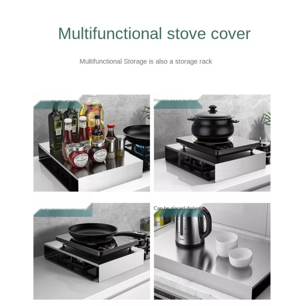 Stainless Steel Kitchen Stove Top Cover Gas Stove Protective Cover ...
