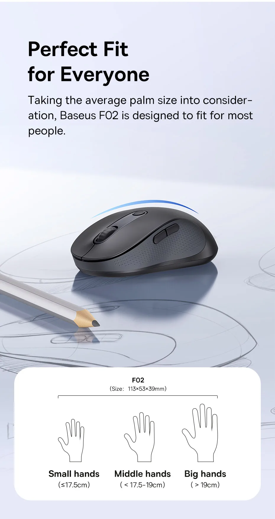 Baseus Wireless Mouse Gen 2 F02 Bluetooth 2.4G 4000 DPI Gaming Mouse ...