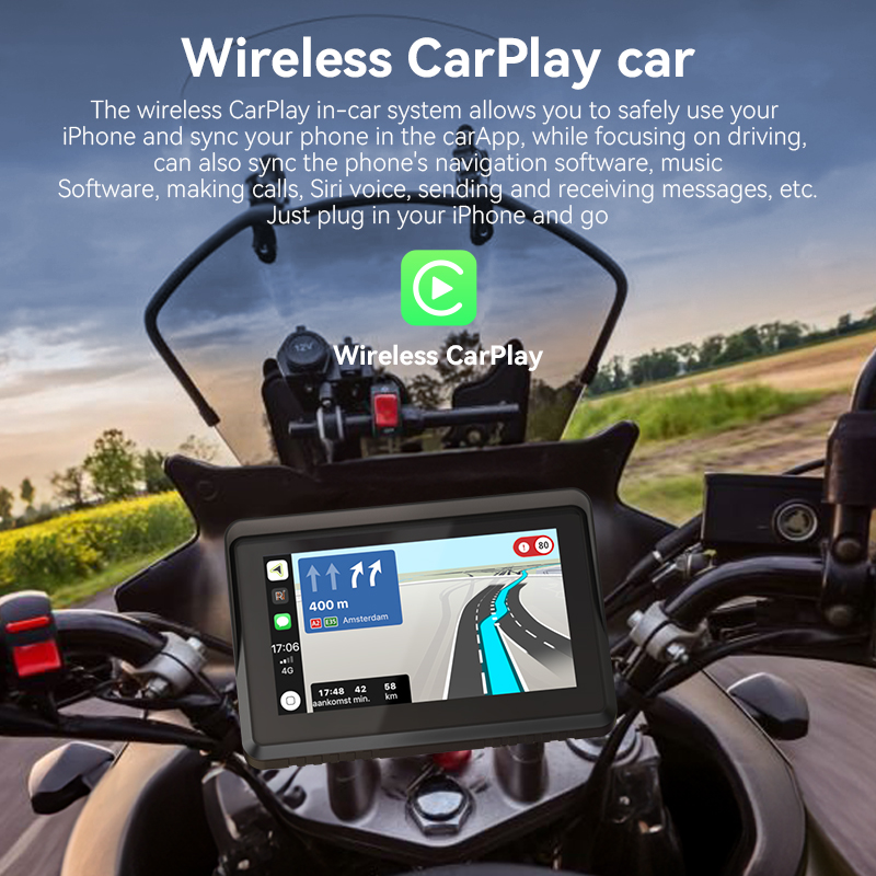 PND-Q5S motorcycle navigator 5 inches IPX7 waterproof play portable car ...