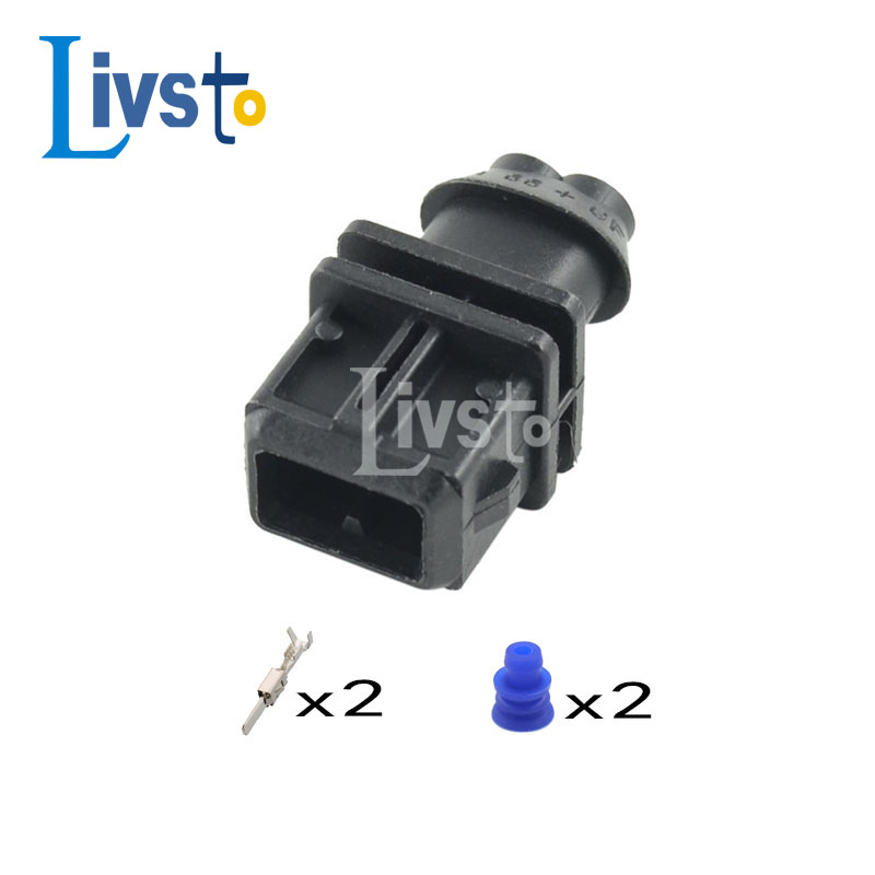 1 pcs 2 Pin Way Male Female Automotive Car Engine Fuel Injector ...