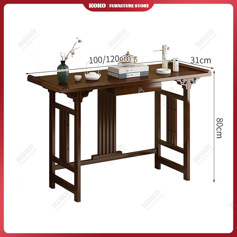 Entrance table solid wood Chinese-style table entry case Entrance table ...