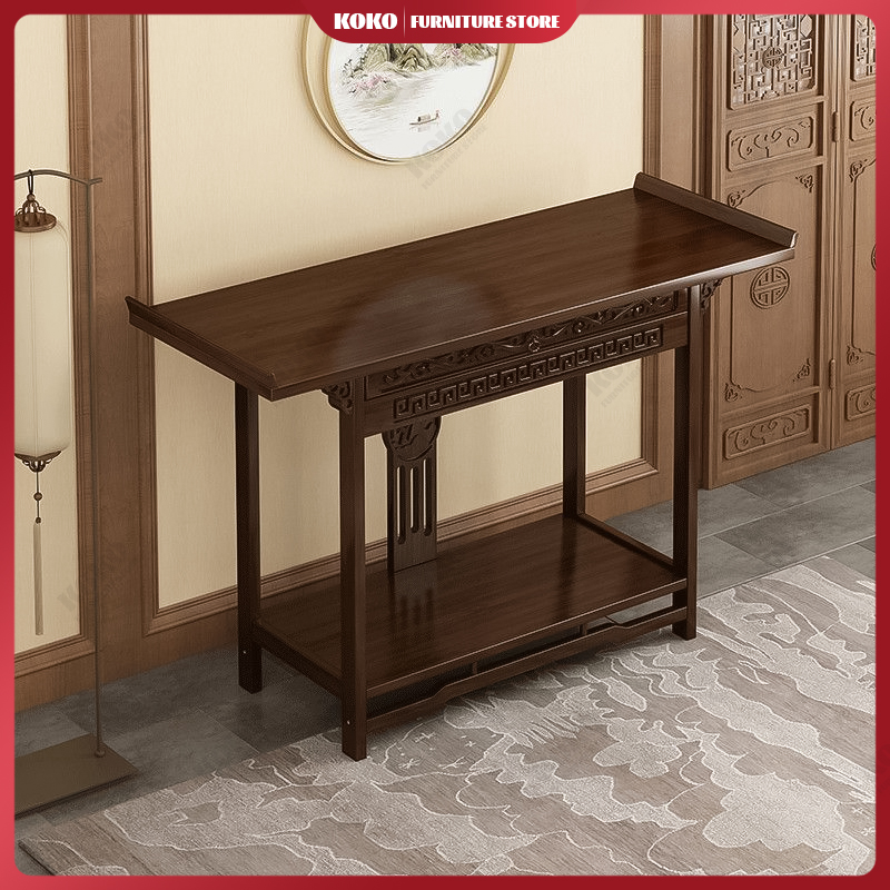 Entrance table solid wood Chinese-style table entry case Entrance table ...