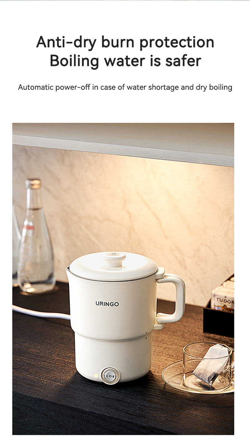 URINGO Foldable Electric Kettle Mini Size Portable To Travel Global Use ...