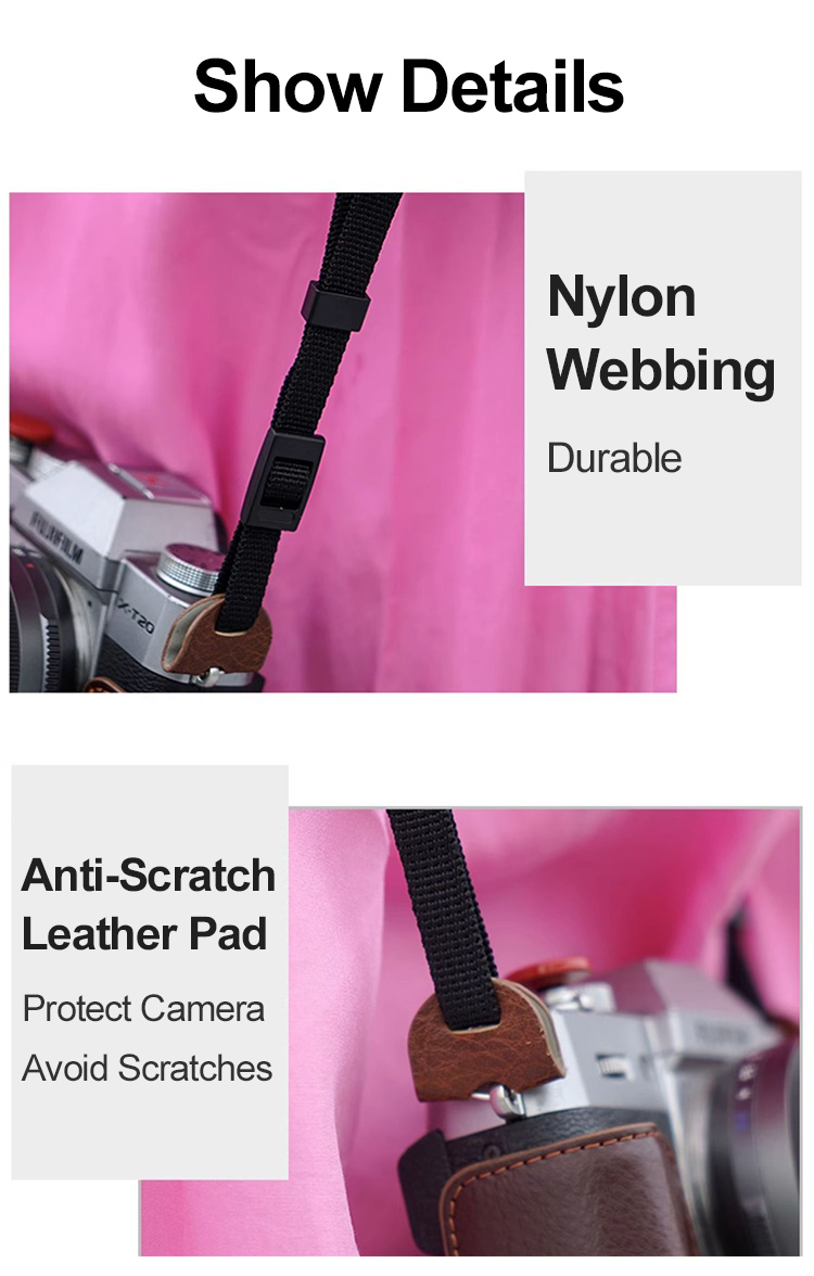 DSLR Digital Camera Strap Adjustable Shoulder Neck Strap Compatible For ...